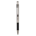 Zebra Pen G-301 Stainless Steel Retractable Gel Pen, 0.7mm, Black Ink ...