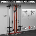 Mikolo Folding Squat Rack, 1000lbs Capacity, Cable System, Wall Mounted ...