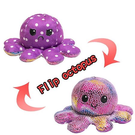 Double Sided Flip Doll Reversible Octopus Plush Toys | Walmart Canada