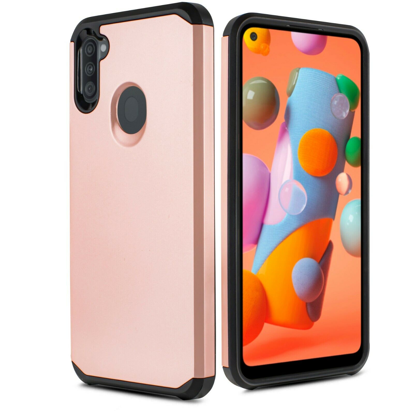 for Samsung Galaxy A11 Case Phone Case Shock Proof Edges Hybrid Hard ...