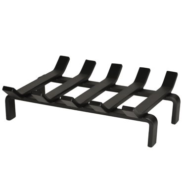 Liberty Foundry G1024-4 24" Heavy-Duty Cast-Iron Fireplace Grate (4" Clearance) - Walmart.com