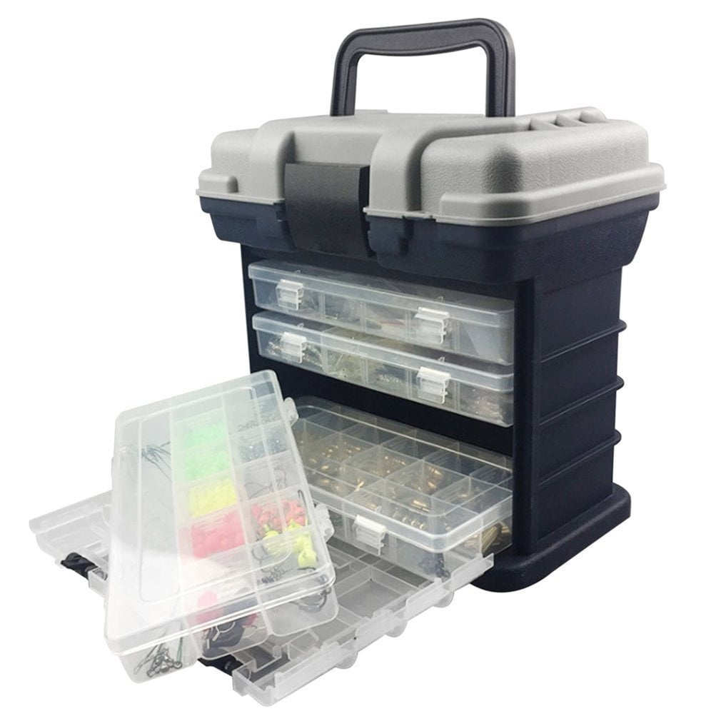 Multifunctional Fishing Box Four Layers Lure Bait Portable Case ...