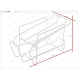 wsevypo 2-Tier Metal Can Organizer Rack, Holds 10 Cans, Iron Storage ...