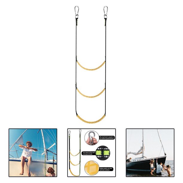 Inflatable Boat Rib Boarding Ladder Rope Ladder For Emergency Motorboat ...