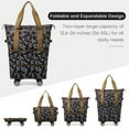 Expandable Rolling Travel Bag With 360° Detachable Wheels Foldable ...