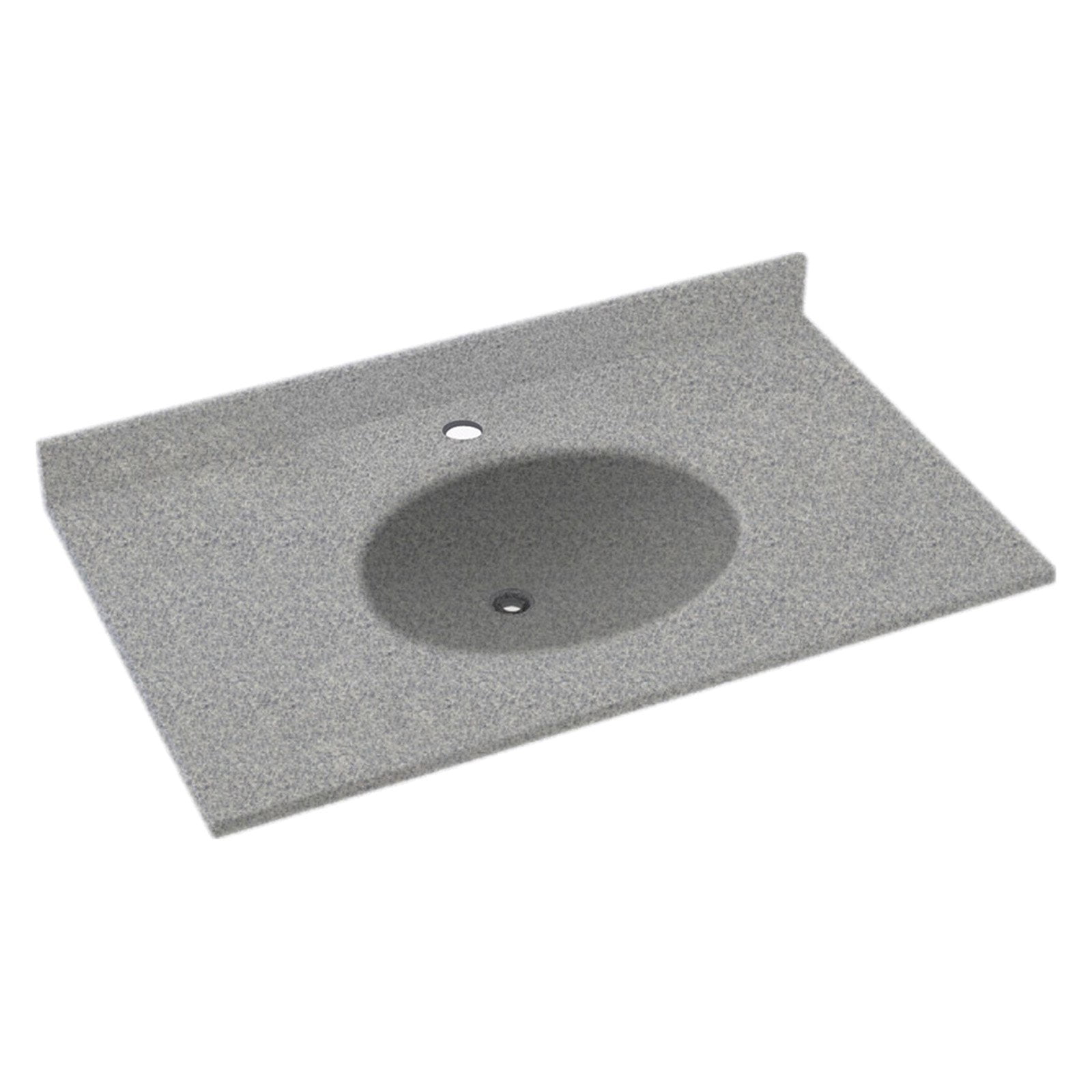 Swanstone 43W x 22D in. Ellipse Solid Surface Vanity Top - Walmart.com