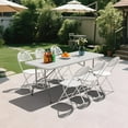6Ft Folding Table for Indoor & Outdoor Events, Portable Built-in Handle ...