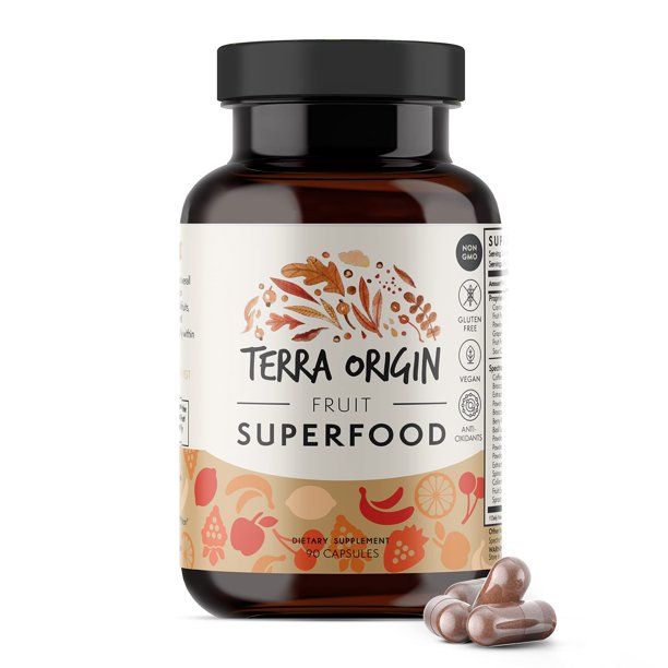 Suplementos TERRA ORIGIN Fruit Superfood 90 cápsulas | Bodega Aurrera ...