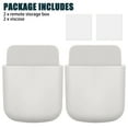 TSV Remote Control Holder Wall Mount Storage Box, Adihesive Phone ...
