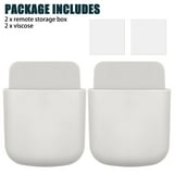 TSV Remote Control Holder Wall Mount Storage Box, Adihesive Phone ...