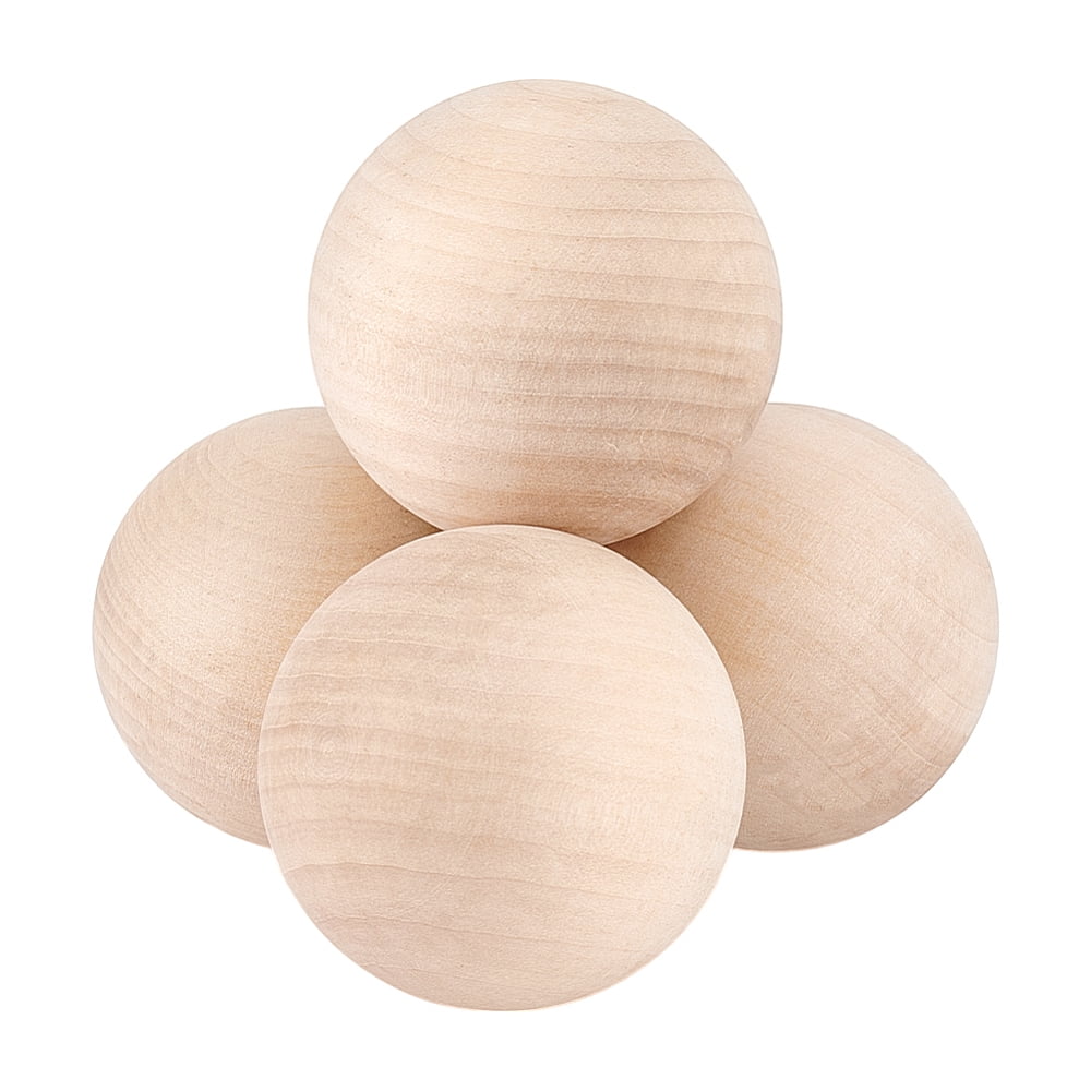 Click here for Nobrand 4pcs 3 Inch Wooden Balls Unfinished Wooden... prices