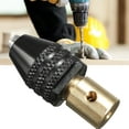 0.3-3.5mm Electric Drill Chuck Three-jaw Head Brass Tail Mini Adapter ...