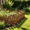 Yard Fence Decorative Mini Border, Coffee Plastic Garden Edging, Flower ...