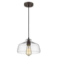 CHLOE Lighting DICKENS Industrial-style 1 Light Rubbed Bronze Ceiling ...