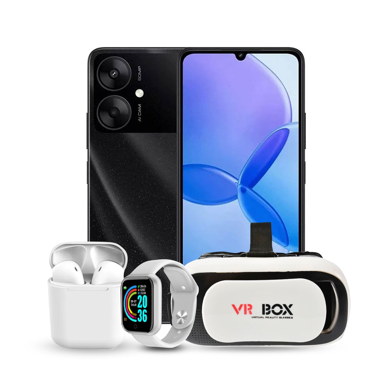 Celular Xiaomi Redmi 13r 5g 128gb Negro 6gb Ram + 3 Regalos (smartwatch ...