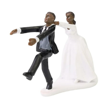 Wedding Cake Dolls Funny Centerpiece Stylish Portable Couple Statues ...