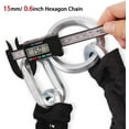 BIGLUFU Motorcycle Lock Chain Locks Heavy Duty 150cm/5ft Long, Hardened ...