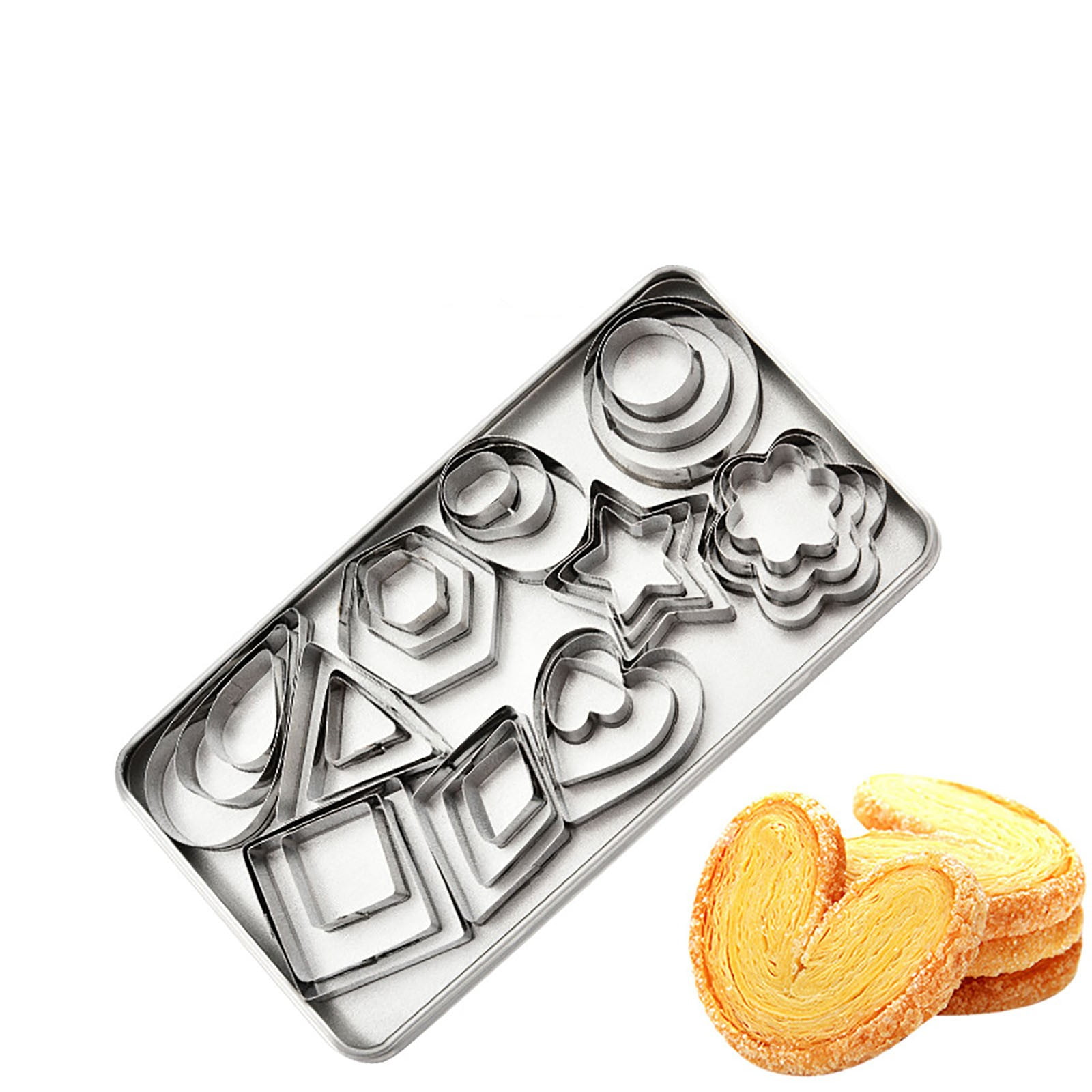 Click here for Egnmcr Stainless Steel Cookiesd Mould Geometric Pa... prices