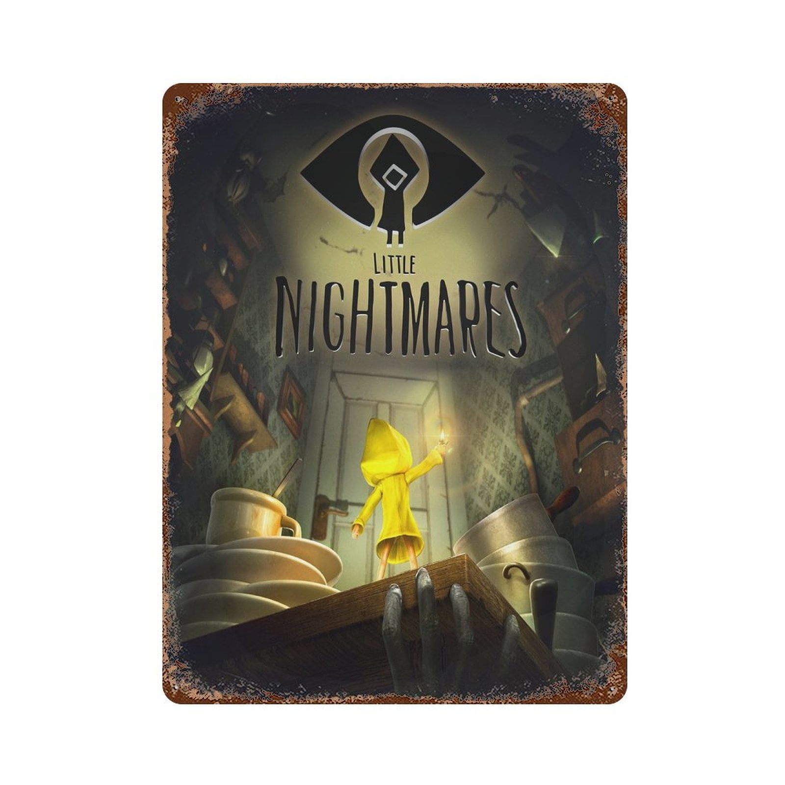 Click here for 8x12 Inch Little Nightmares Tin Metal Decorative W... prices