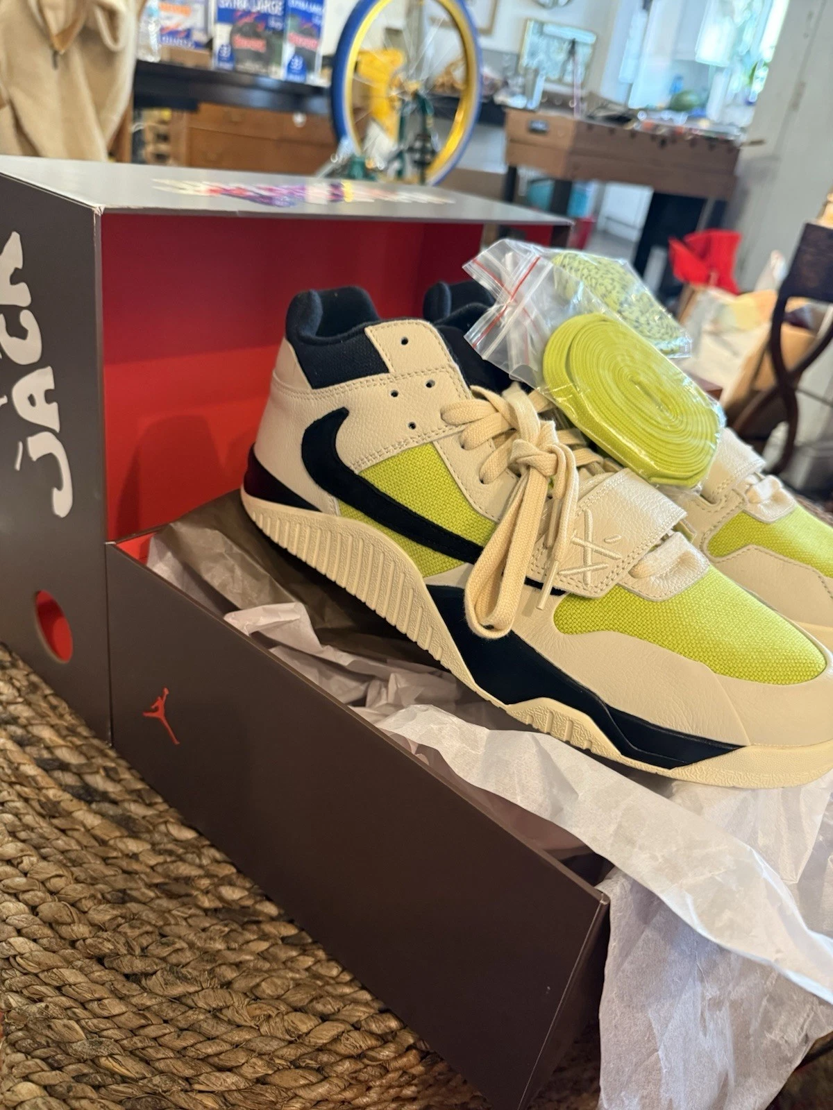 Jo r-dan Jumpman Jack TR BRIGHT CACTUS Size 14 BRAND NEW 4 SETS OF ...