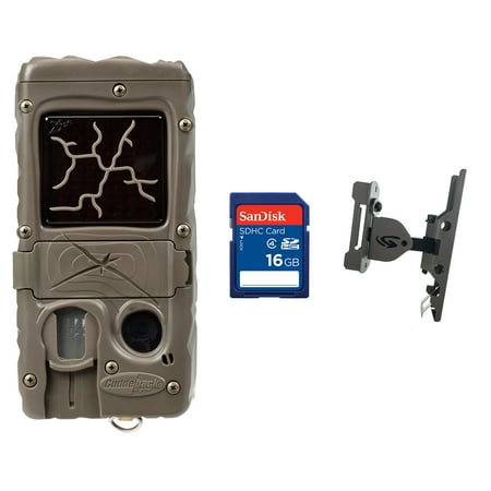 Cuddeback Dual Flash Game Camera + 16GB SD Card + Game Camera Pan and ...