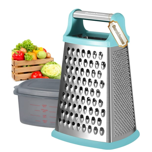 Ourokhome Stainless Steel cheese grater - 4 Sided 10 Inch Box grater ...