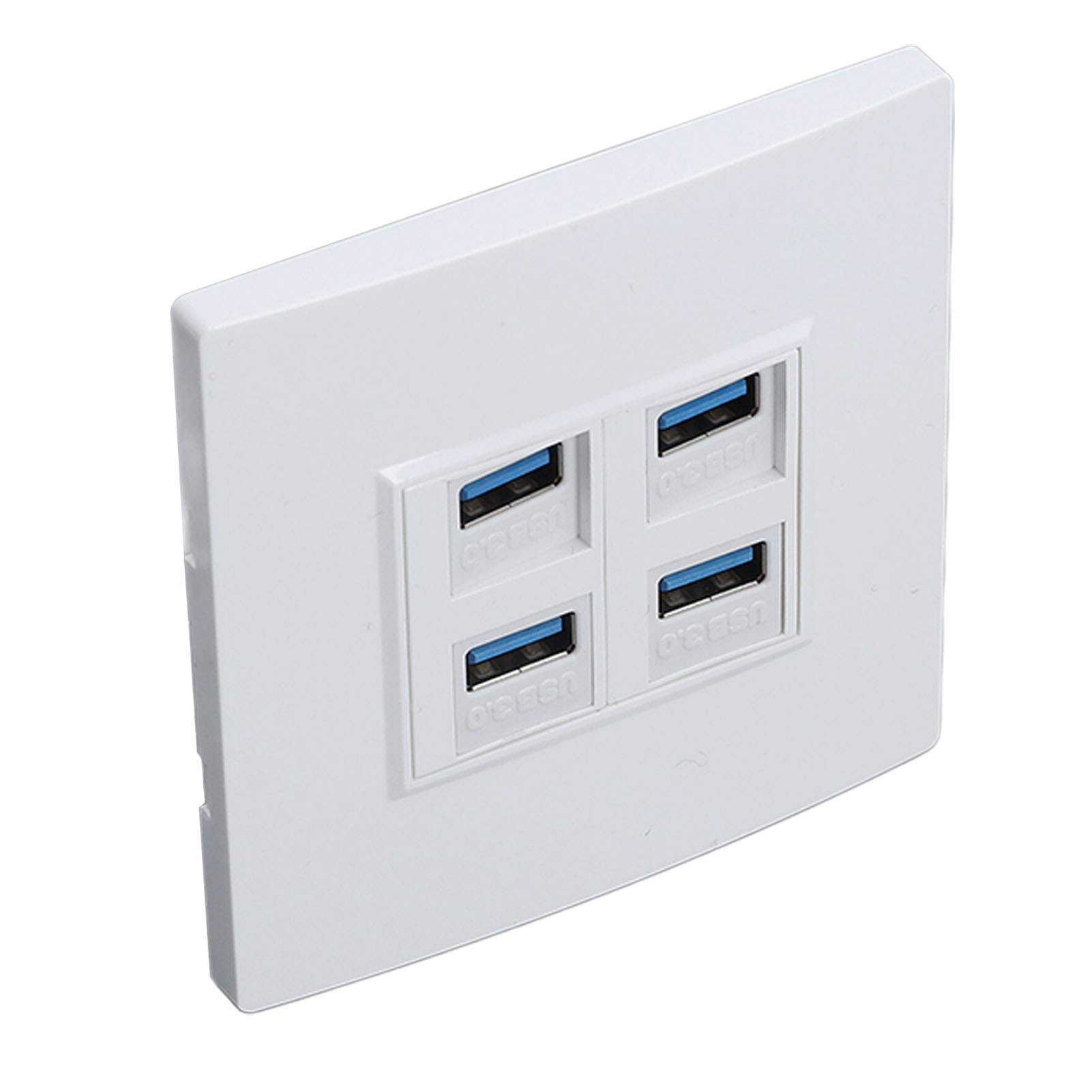 4 Port Outlet Wall Plate, USB3.0 Ethernet Wall Plate Compatibility ...