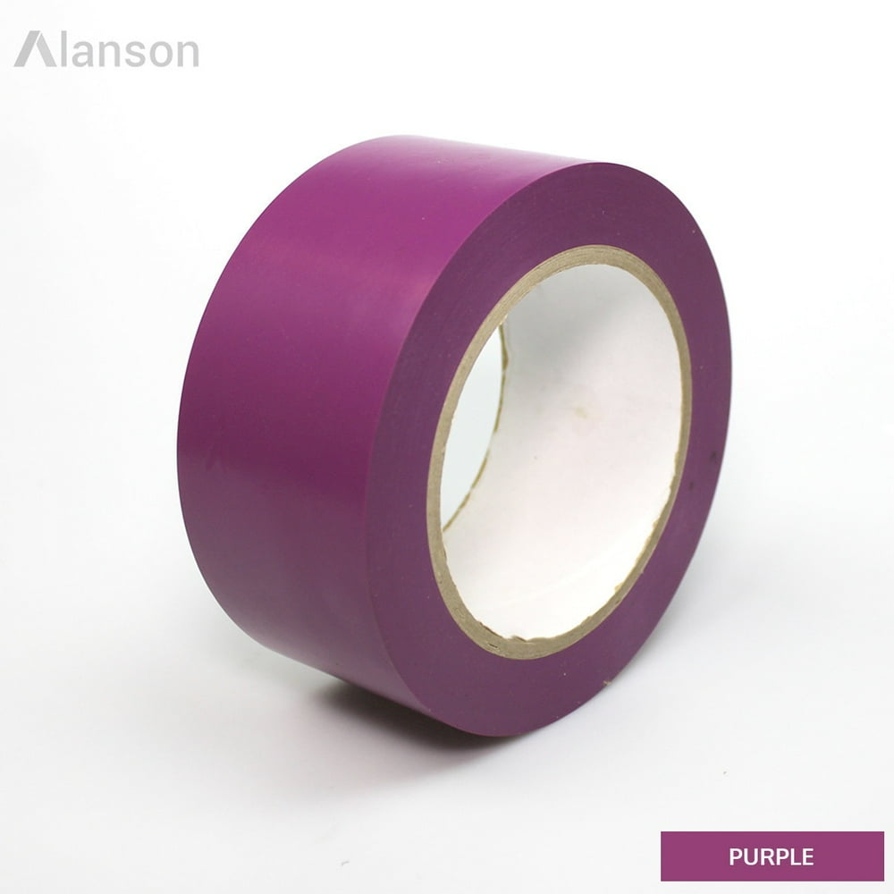 Log 49"(1250mm) Industrial Grade Colored Vinyl Tape ,Purple[1 Roll ...