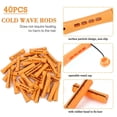 Scheam 40 pcs Perm Rods for Natural Hair Plastic Cold Wave Rod Hair ...