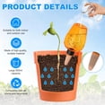 ABCISI 3-Pack Plant Self Watering Globes, 5.1 oz Plastic Rose Shaped ...