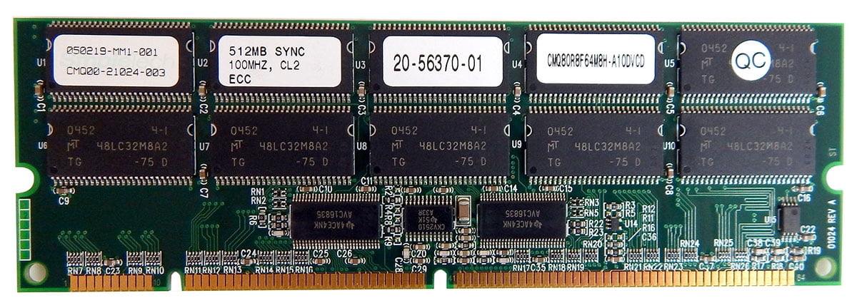 HP HSV110 512MB 100Mhz CL2 ECC DIMM Memory 20-56370-01 - Walmart.com
