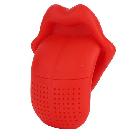 Leaf Tea Filters Tea Strainer Tongue-Shaped Reusable Silicone Tea Leaf ...