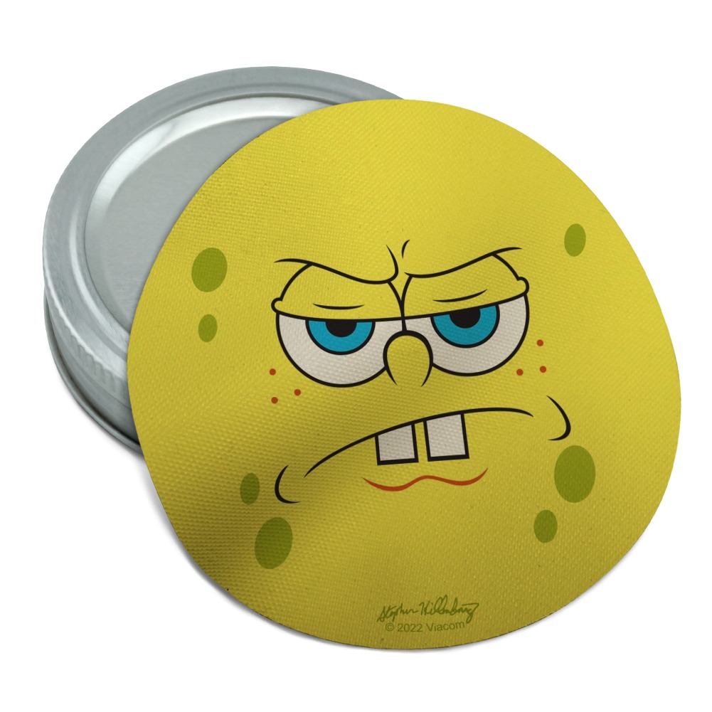 SpongeBob Angry Face Round Rubber Non-Slip Jar Gripper Lid Opener ...