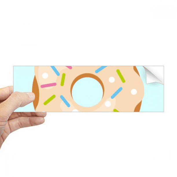 Green Dessert Sweet Food Rectangle Bumper Sticker Notebook Window Decal ...