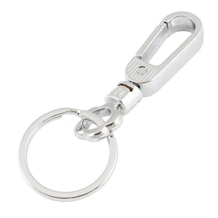 Portable Split Ring Spring Loaded Clasp Hanging Keyring Key Chain ...