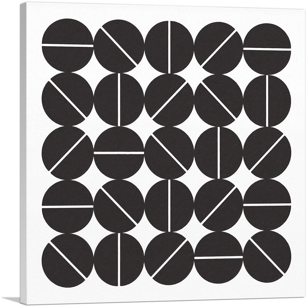 ARTCANVAS Mid-Century Modern Screwheads Canvas Art Print - Size: 18" x 18" (0.75" Deep ...