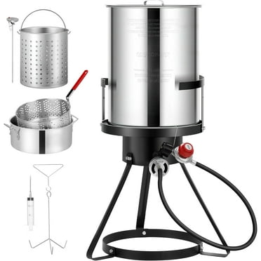 Bayou Classic SS40, 22 Inch Outdoor Propane Stainless Steel Dual Jet ...