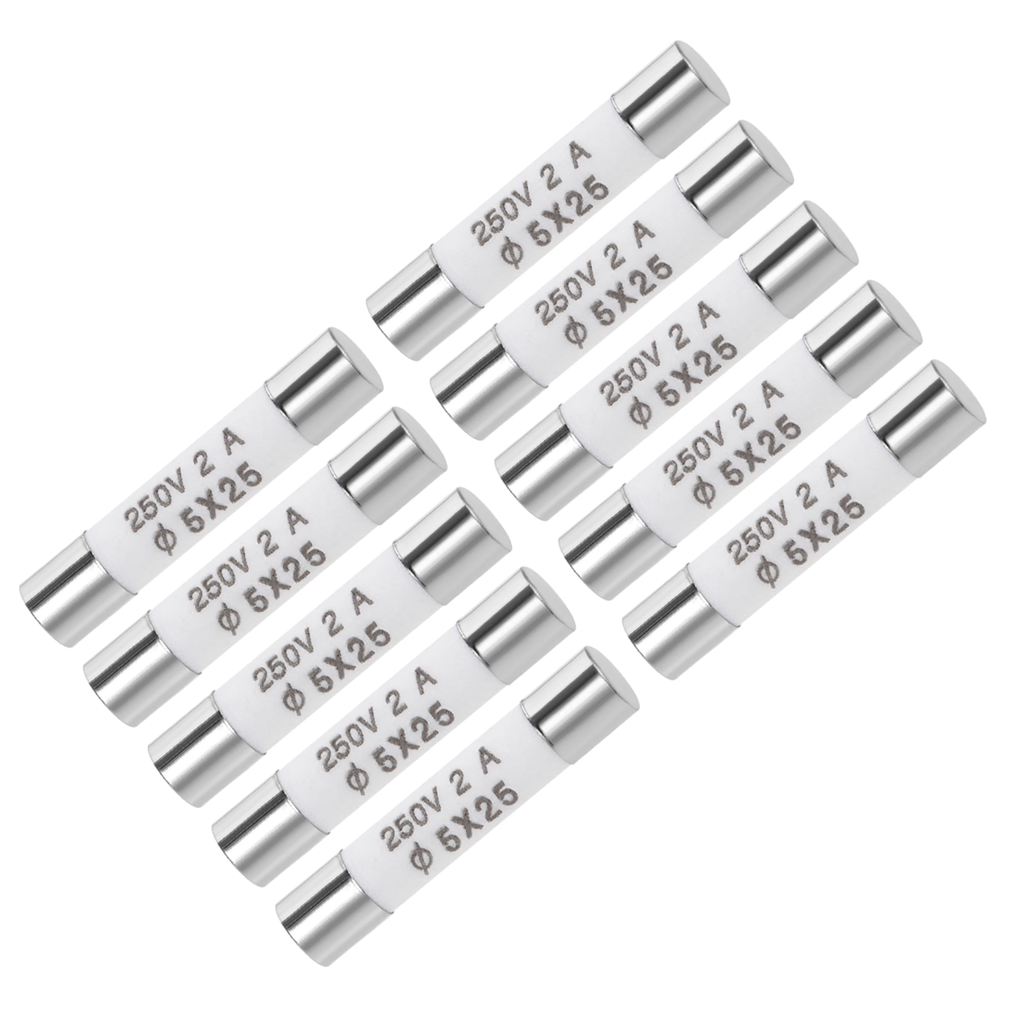 Automotive Cartridge Fuse 2A 250V 5x25mm Fast Blow Replacement for Car ...