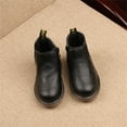 Kids Girls Winter Round Toe Zipper Chunky Chelsea Ankle Boots Low Heel ...