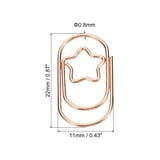 Uxcell Paper Clip Star-Shaped Cute Decorative Fun Clips Bookmarks 0.9 ...