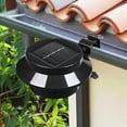 Yescom Solar Gutter Light Outdoor Waterproof 3 LED Deck Fence Lights ...