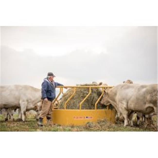 Tarter TBF Super Round Bale Feeder, Yellow - 3 Piece - Walmart.com