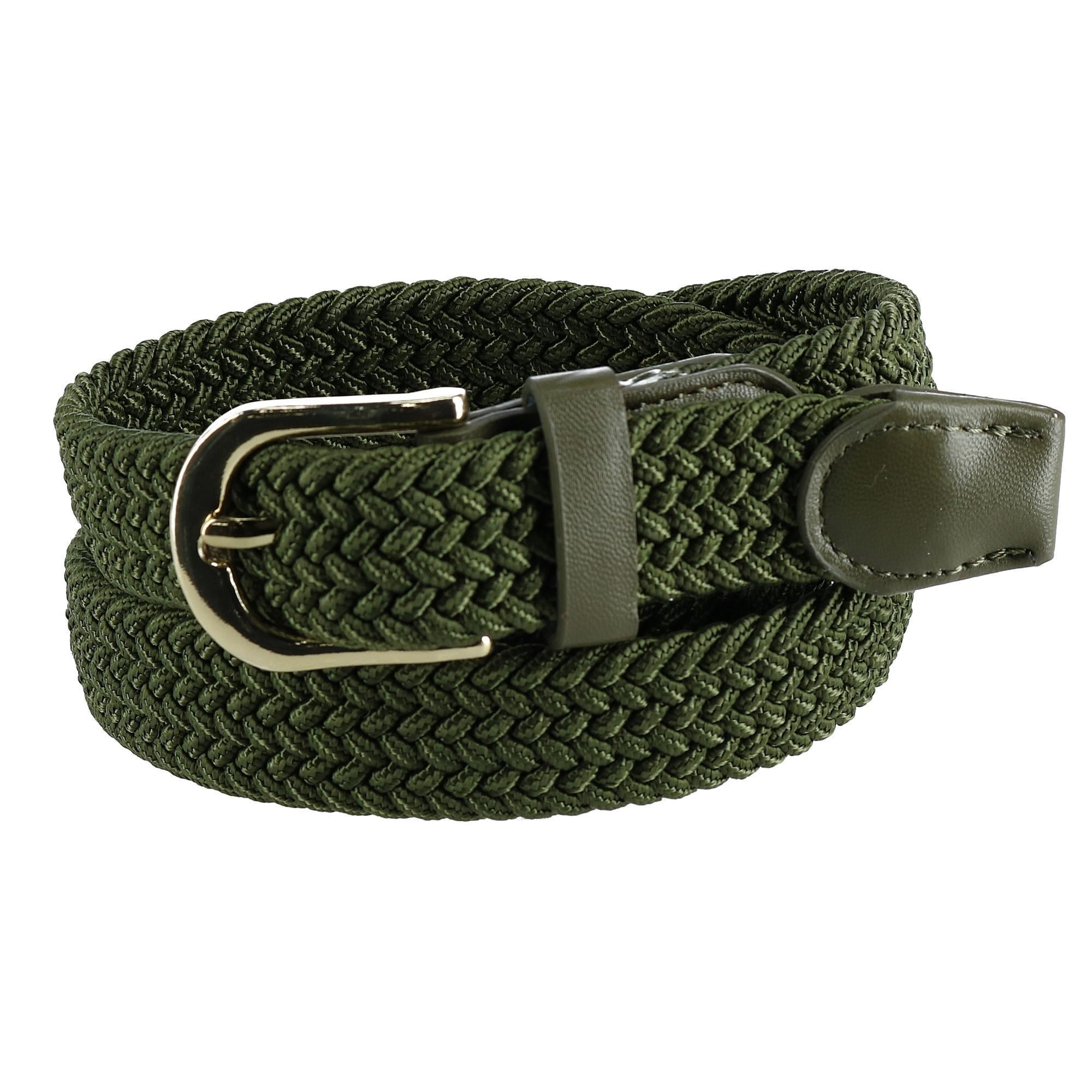 Click here for Ctm Elastic Braided Stretch Belt (Womens) prices