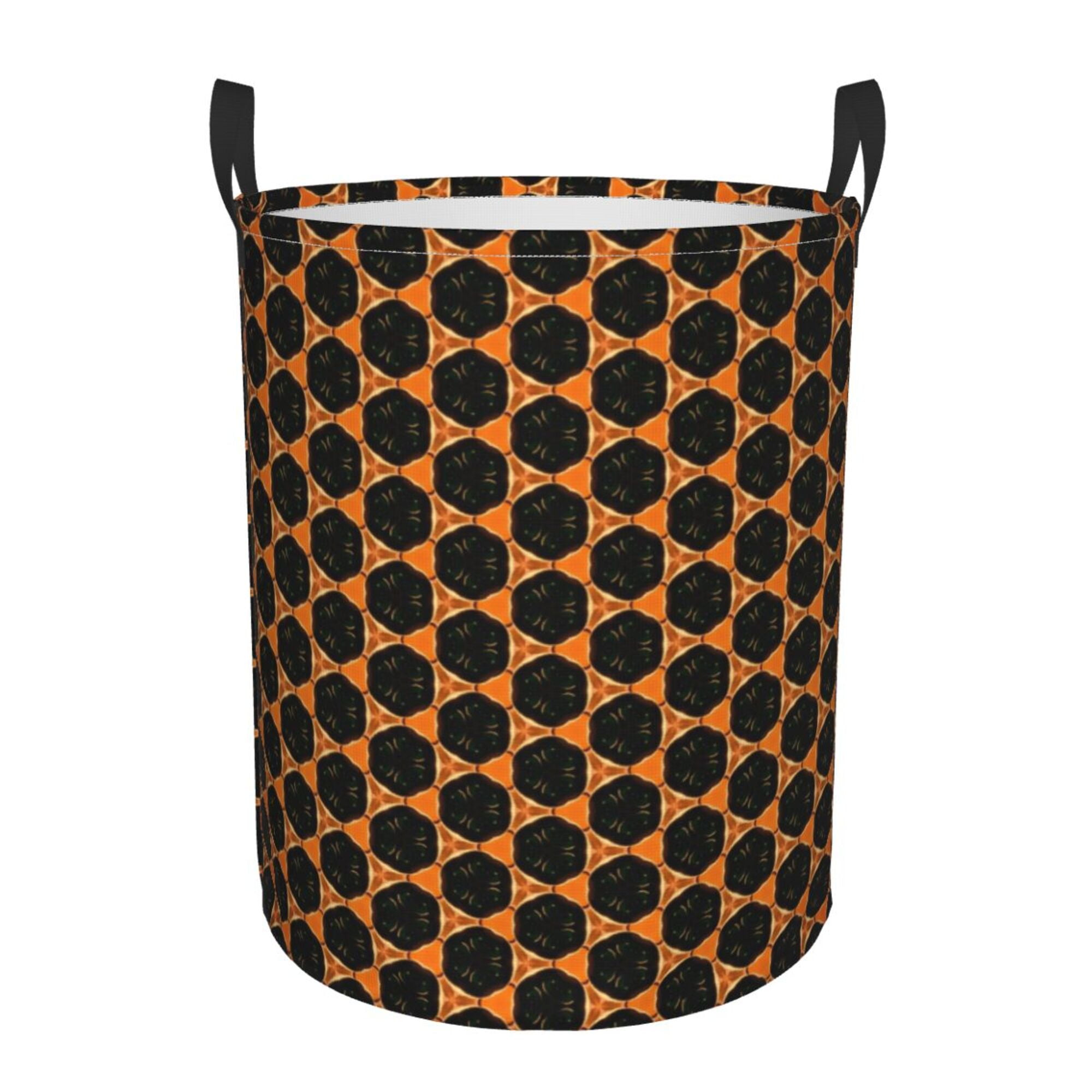 Yellow Circle Texture Structure Laundry Basket Organizer Collapsible ...