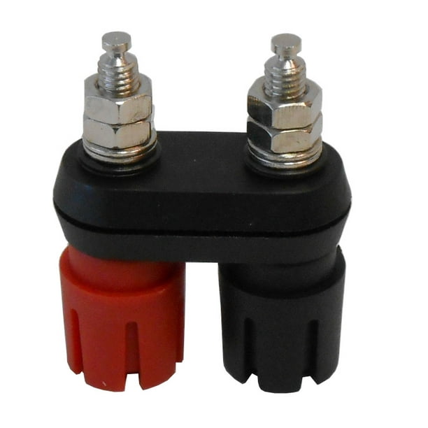 Audio2000'S ACC3116G Banana Dual Binding Post, Black/Red - Walmart.com