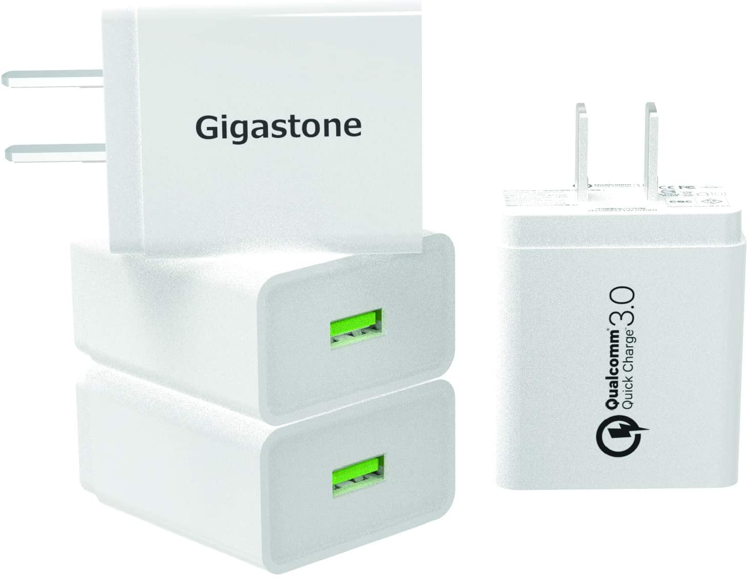 Gigastone USB 18W Fast Charge Wall Charger with Qualcomm Quick Charge 3 ...