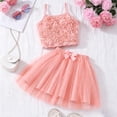 Casual Suit for Girls Floral Print Camisole Top Mesh Tutu Skirt Girls ...