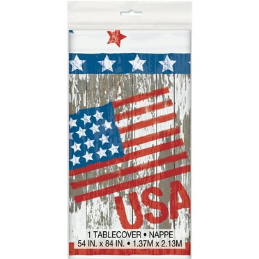 Patriotic USA Flag Tablecover - Walmart.com