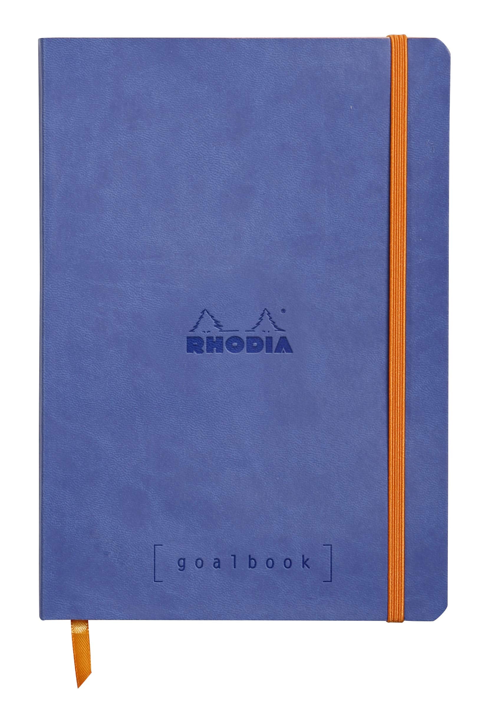 Goalbook Journal Rhodia, tamaño A5, 120 hojas con puntos, color azul ...
