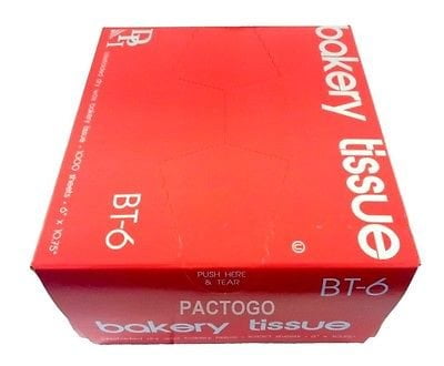 Durable Packaging 6" x 10.75" Bakery Tissue Pop-Up Wrap Interfolded ...